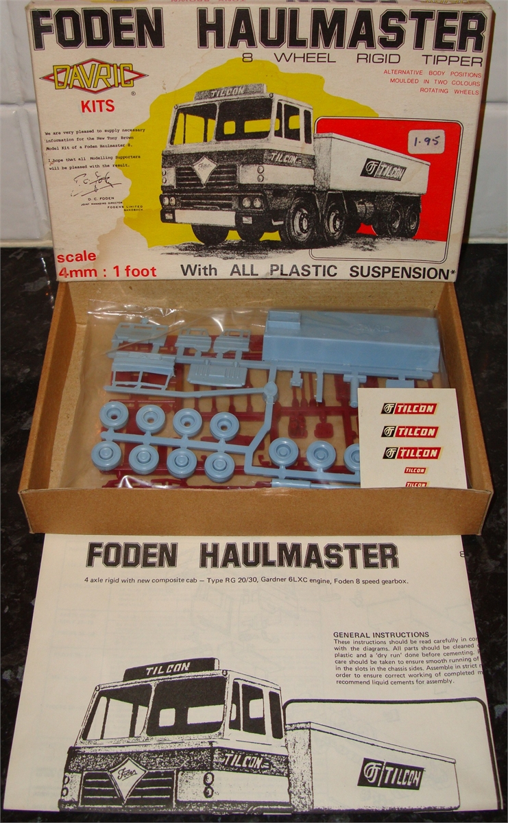 Davric Model Kits Ref.702 'OO' Scale Foden Haulmaster 8 Wheel Rigid ...