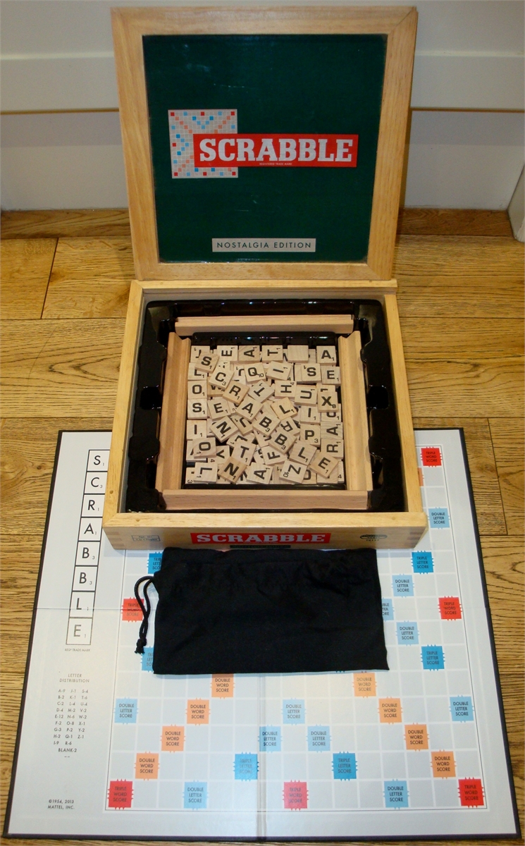 Mattel Classic Scrabble Game ~ 2013 - Yesterdays Toys
