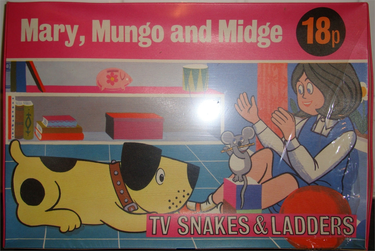 Pleasure Products ~ Mary, Mungo & Midge TV Snakes & Ladders Game ...