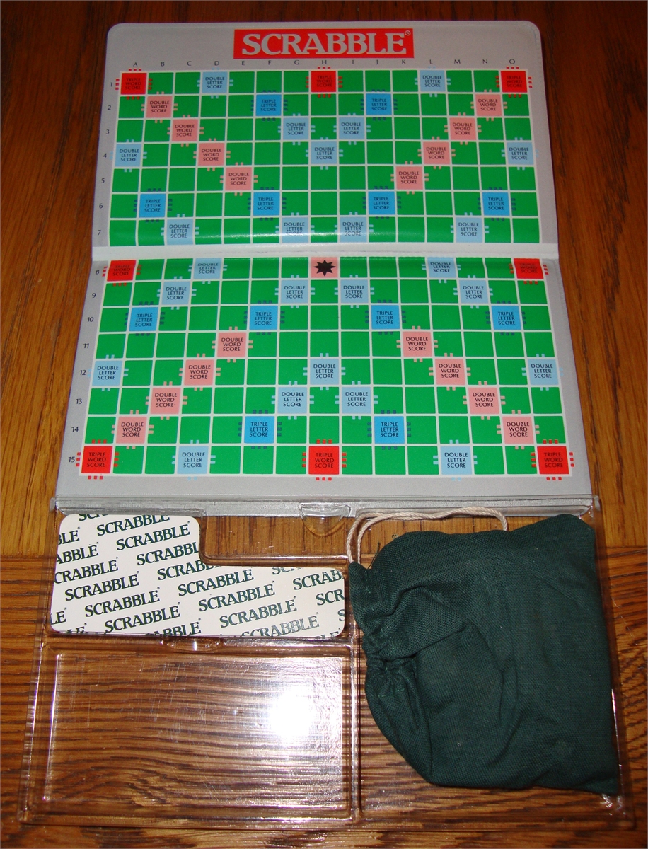 Classic Spears Pocket Travel Scrabble Game ~ 1992 - Yesterdays Toys