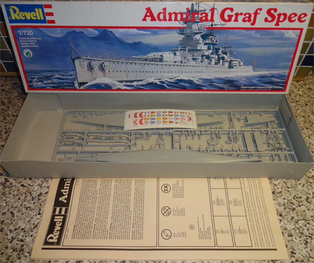 Revell No.5056 1/720th Scale Admiral Graf Spee Model Construction Kit ...