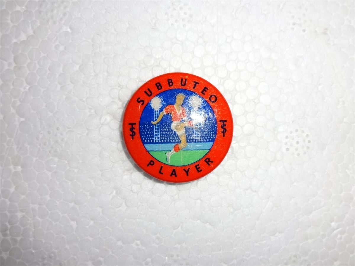 Subbuteo Ref.BB Subbuteo Player Badge ~ Late 1960's - Yesterdays Toys