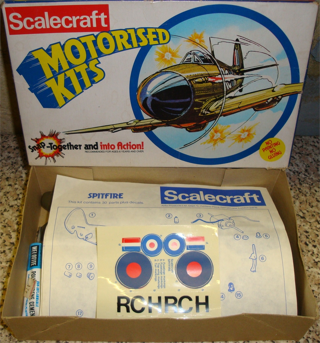 Scalecraft No.57002-2 Motorised Snap-Together Kit ~ Spitfire ...