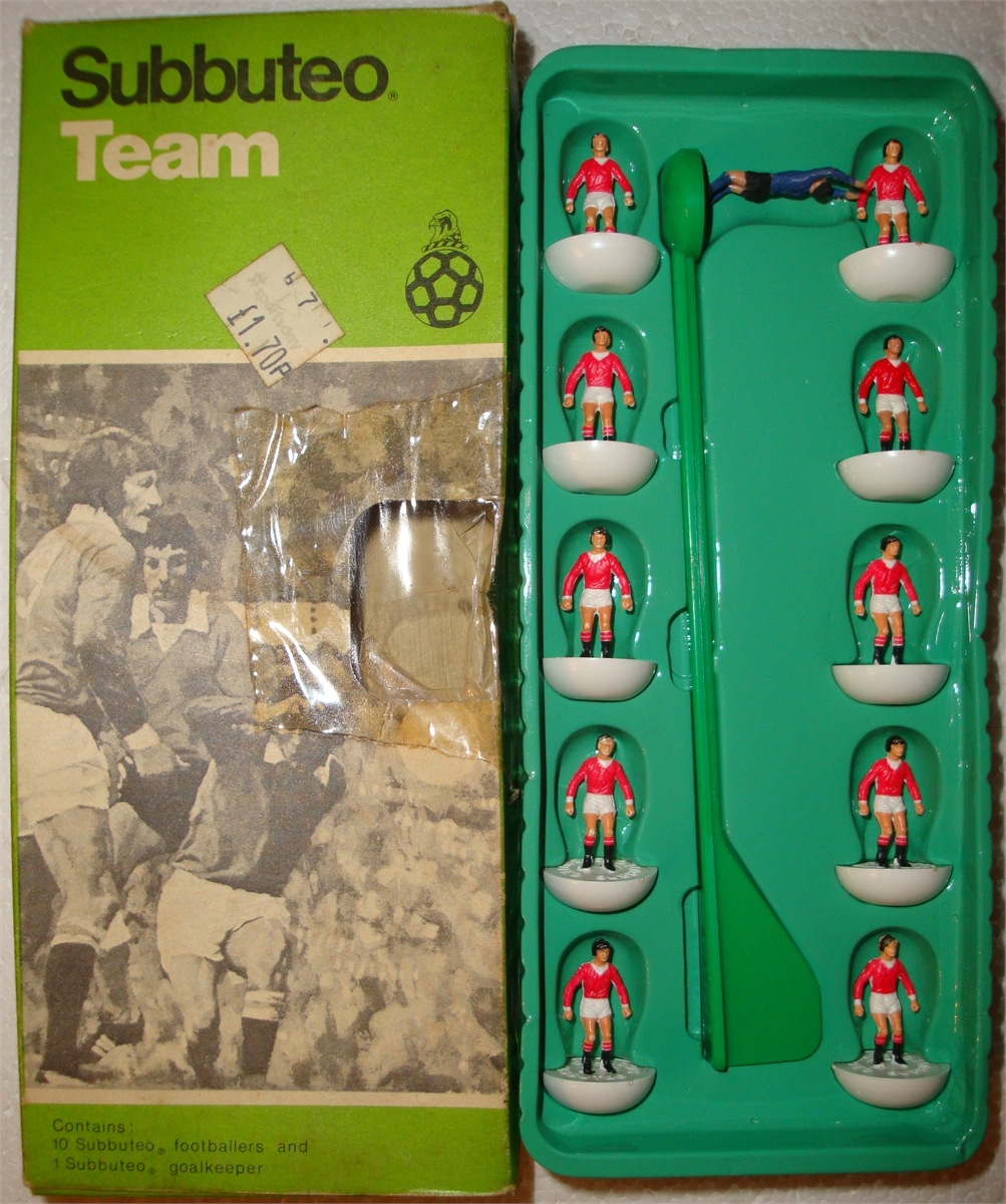 Subbuteo Lightweight Team Ref.100 Manchester United ~ 1980-81 (all ...
