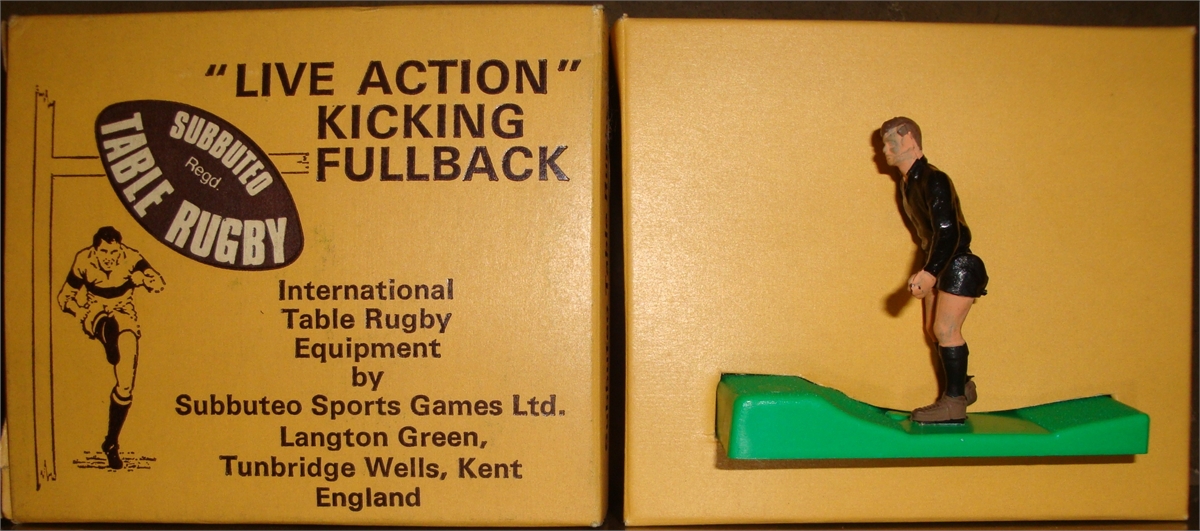 Subbuteo Table Rugby Kicking Fullback Ref.5 New Zealand All Blacks ...