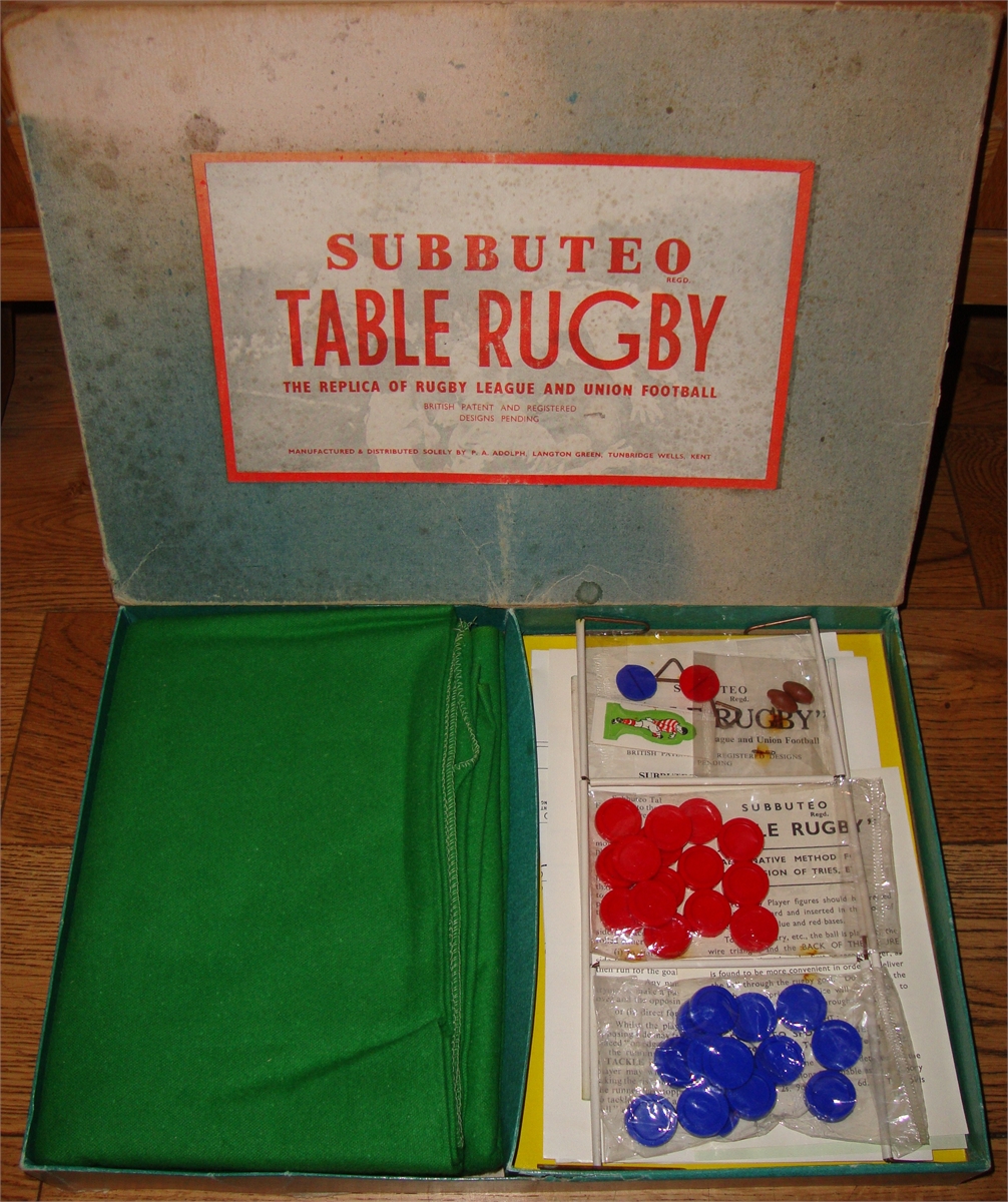 Subbuteo Table Rugby ~ The Replica Of Rugby League and Union Football ...