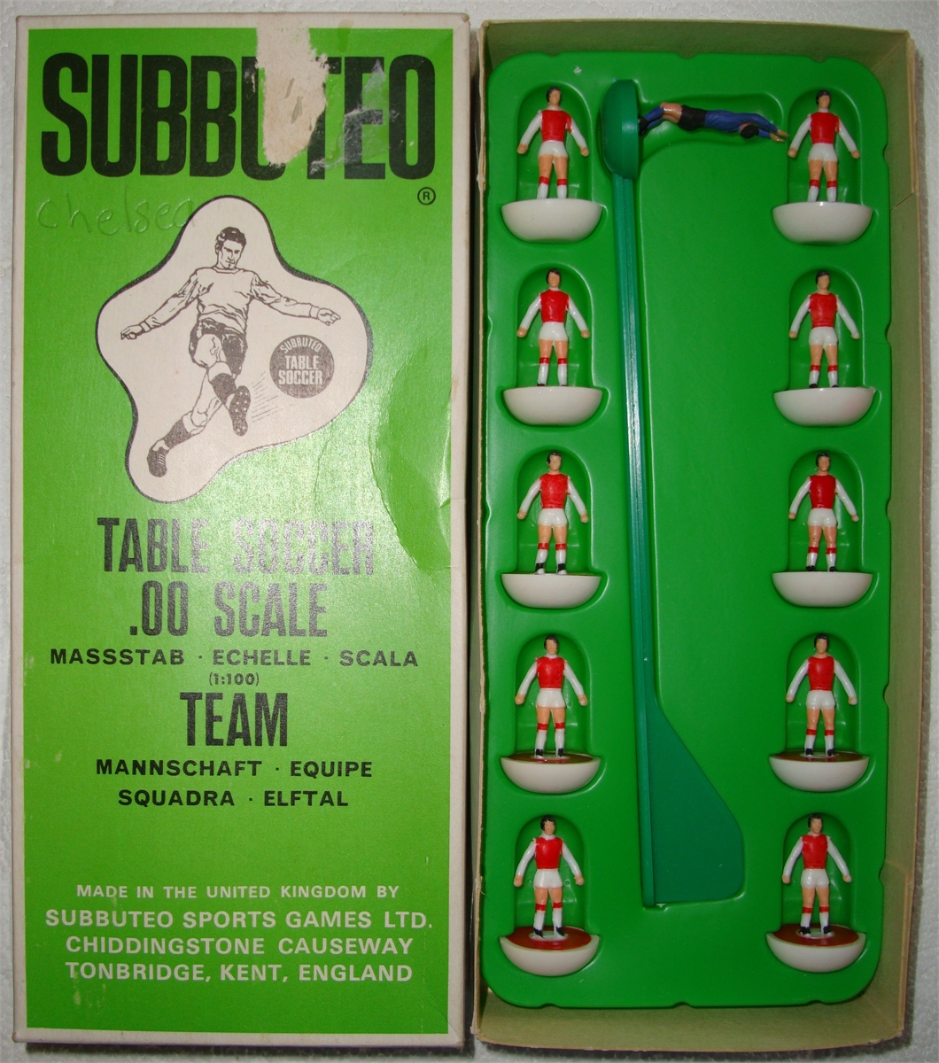 Subbuteo Zombie Team Ref.16 Arsenal ~ 1978-80 - Yesterdays Toys