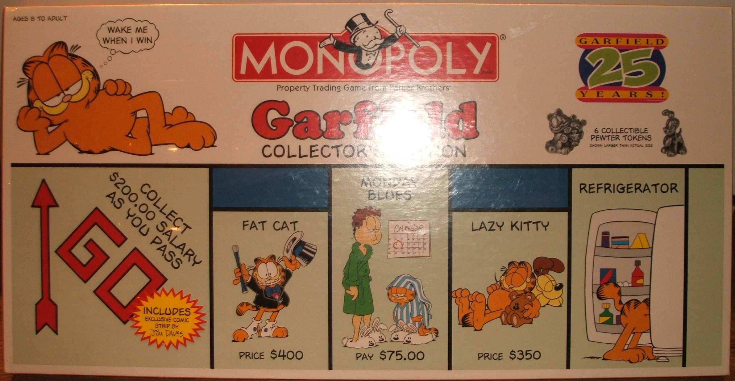 Parker Monopoly Board Game "GARFIELD" Collectors Edition - Yesterdays Toys