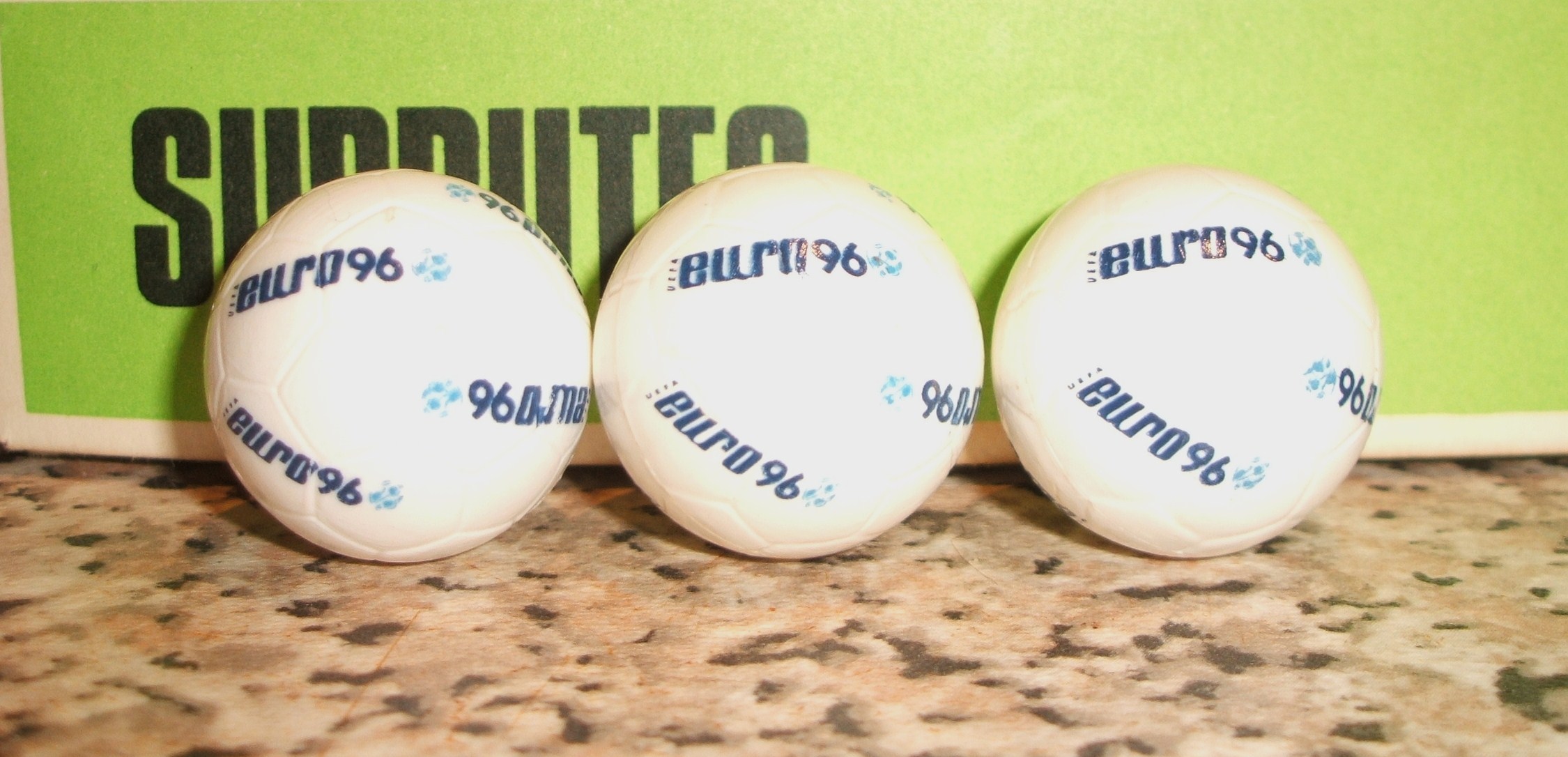 Subbuteo Euro '96 Balls - Yesterdays Toys