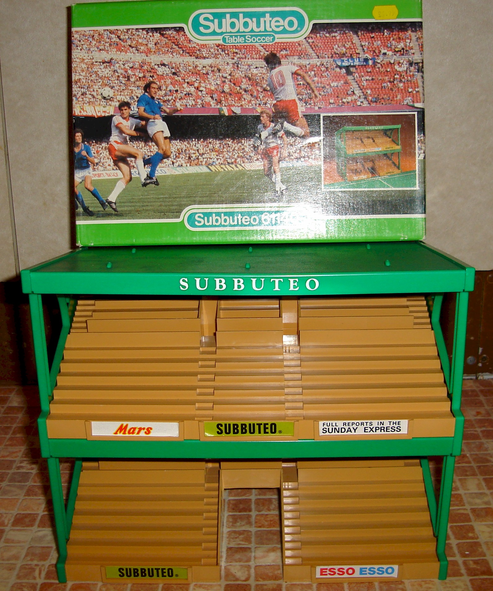 Subbuteo Ref.61140 Green & Tan Grandstand ~ Mid 1980's - Yesterdays Toys