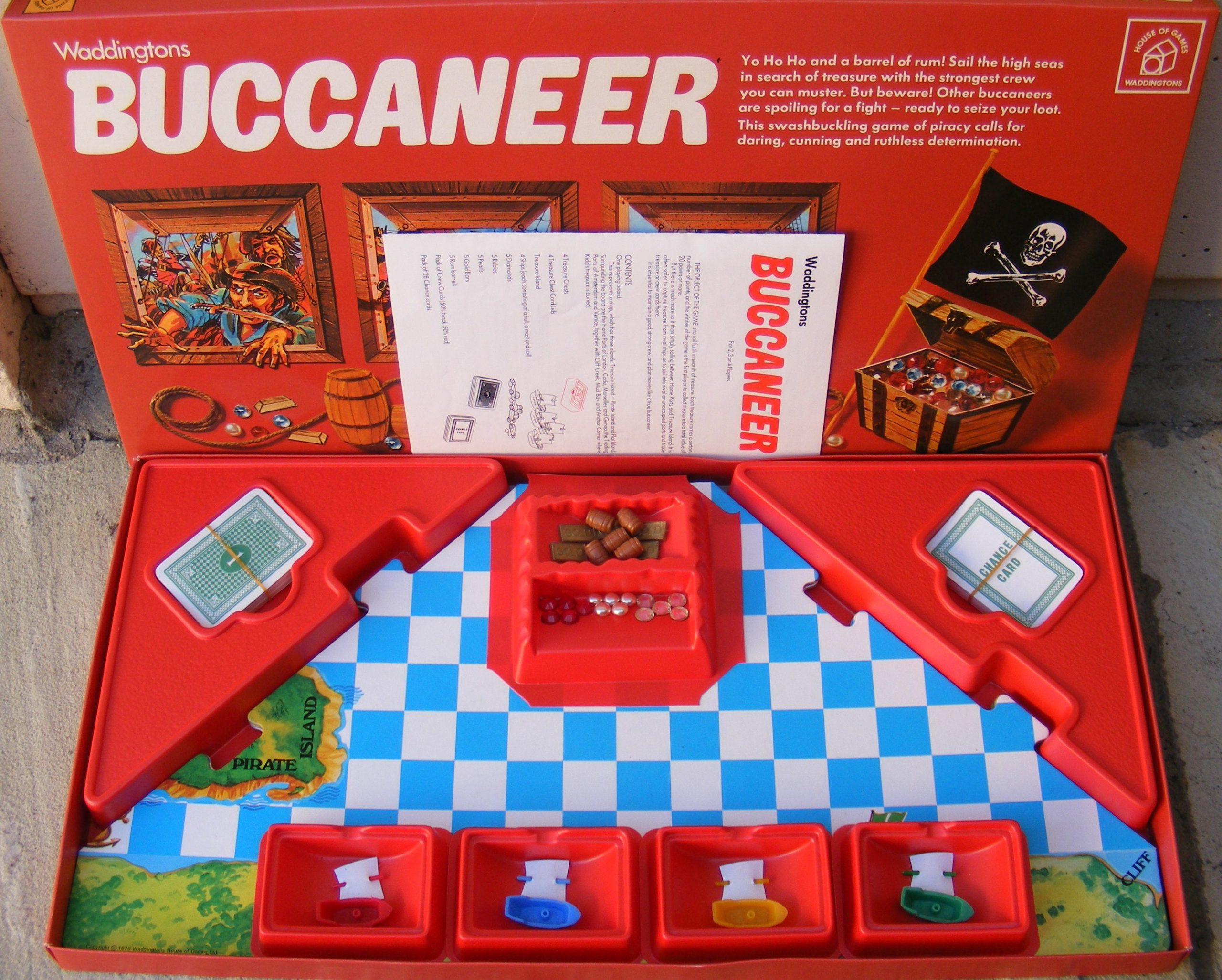 Waddingtons Buccaneer Board Game ~ 1976 - Yesterdays Toys