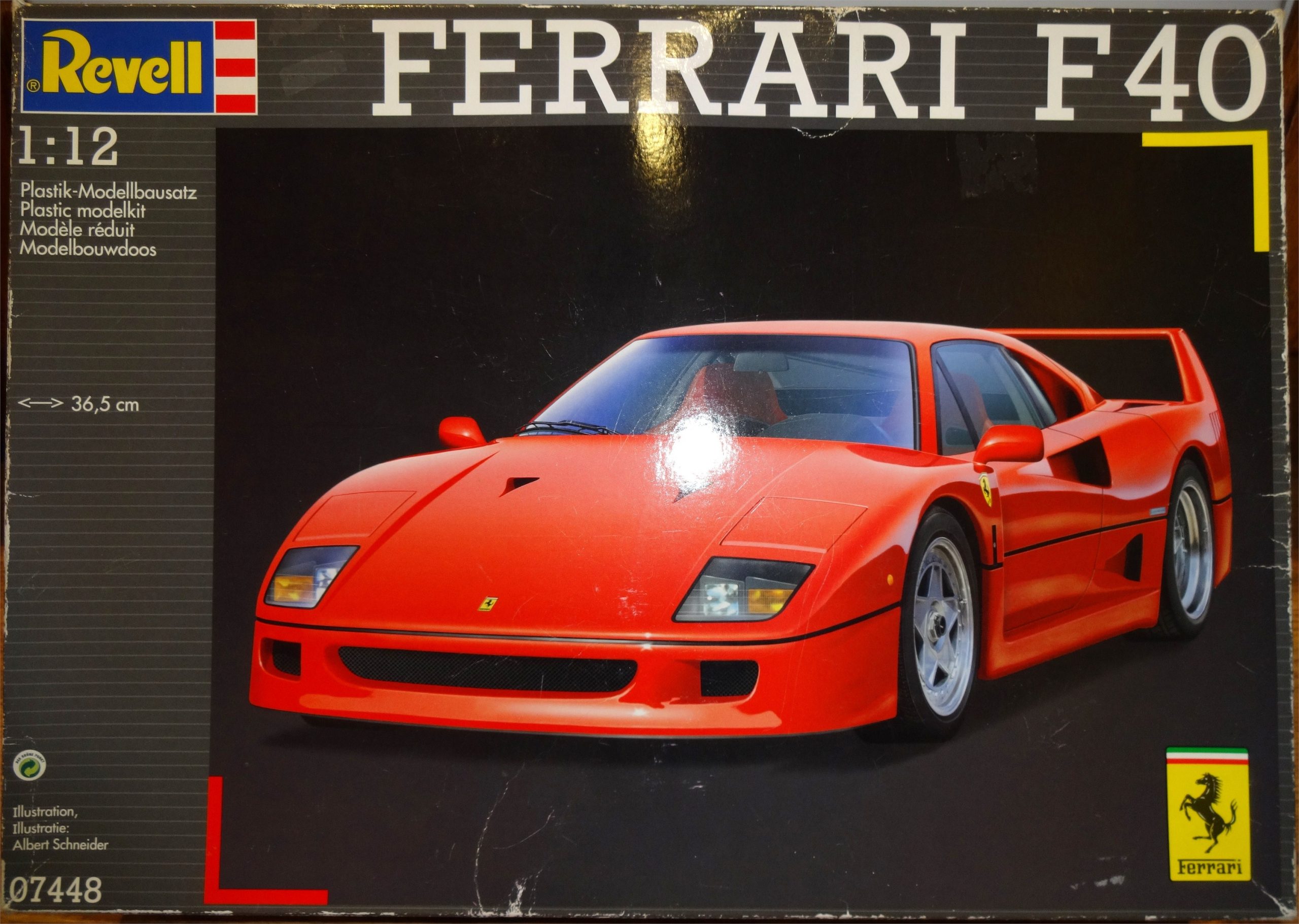Revell 1/12 Scale Model No.07448 Ferrari F40 ~ 2004 - Yesterdays Toys
