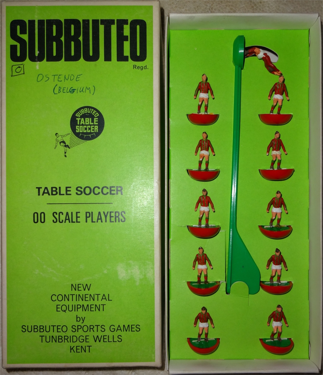 Subbuteo Heavyweight Team Ref.64 Ostende ~ Early / Mid 1970's ...