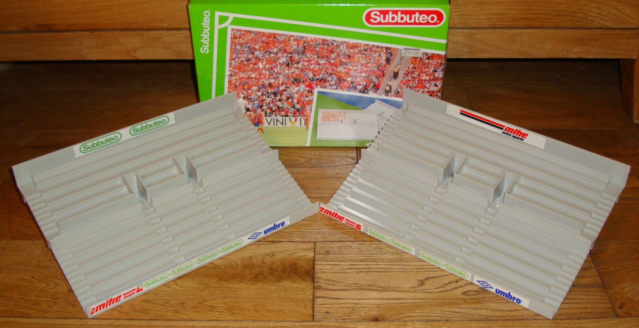 Subbuteo Ref.61217 Grey Stadium Terracing ~ Late 1980's - Yesterdays Toys