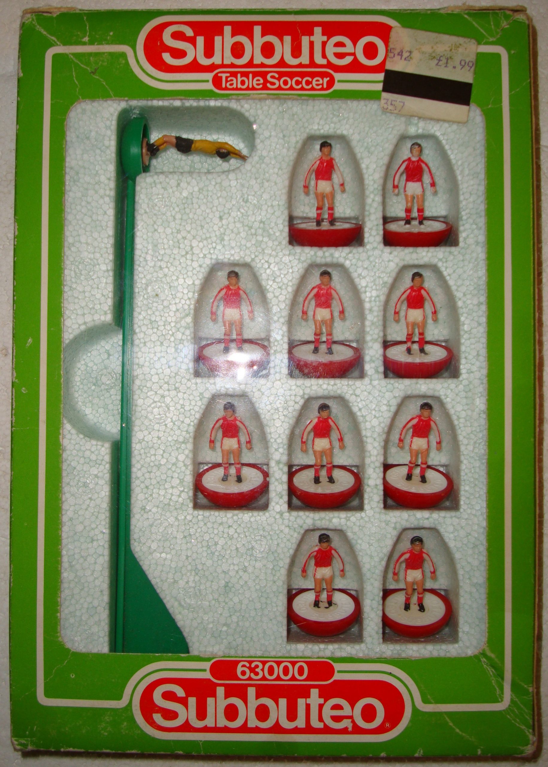 Subbuteo Lightweight Team Ref.330 Denmark ~ 1981-85 - Yesterdays Toys
