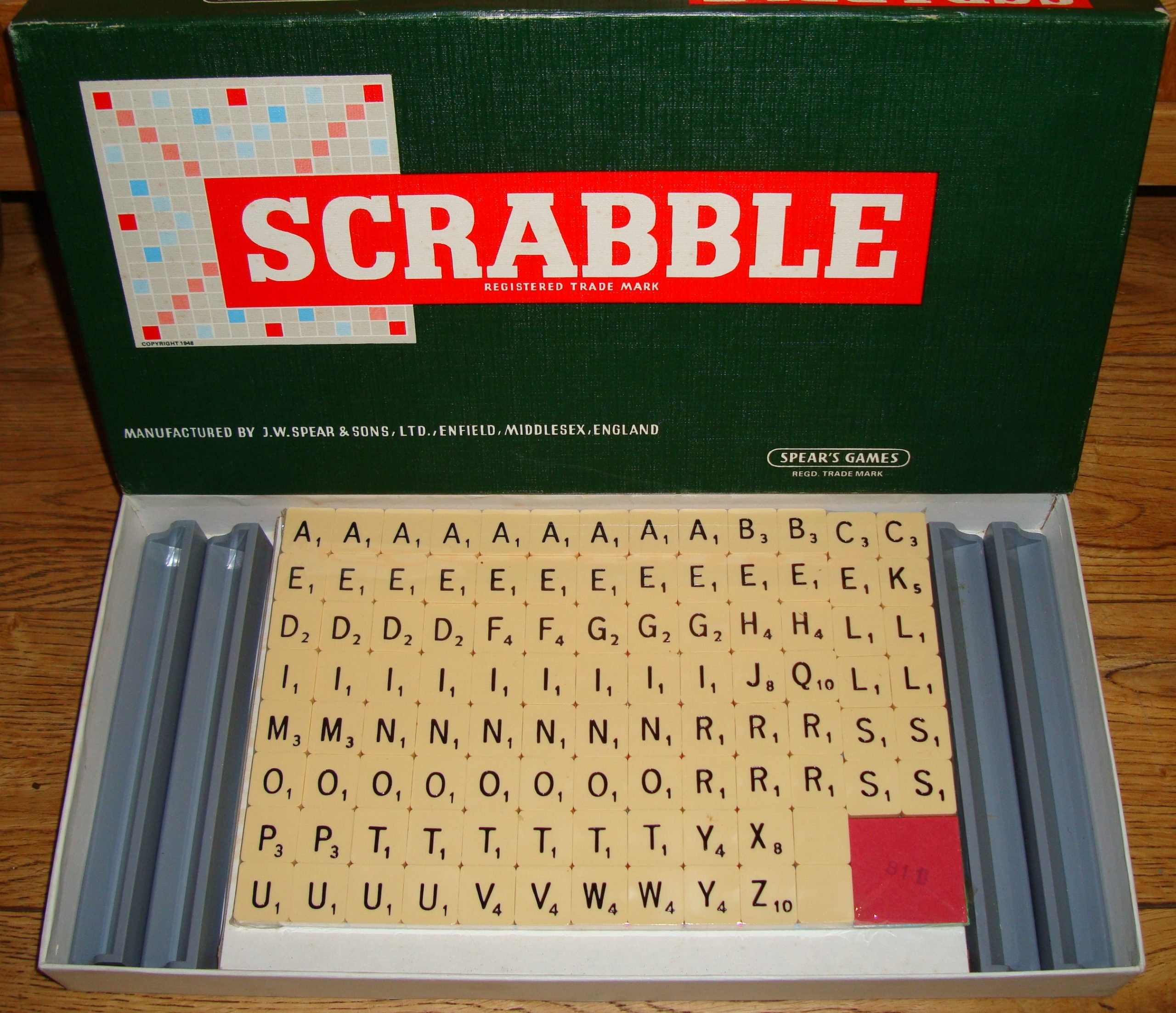 Classic Spears Scrabble Game ~ Late 1960's / Early '70's - Yesterdays Toys