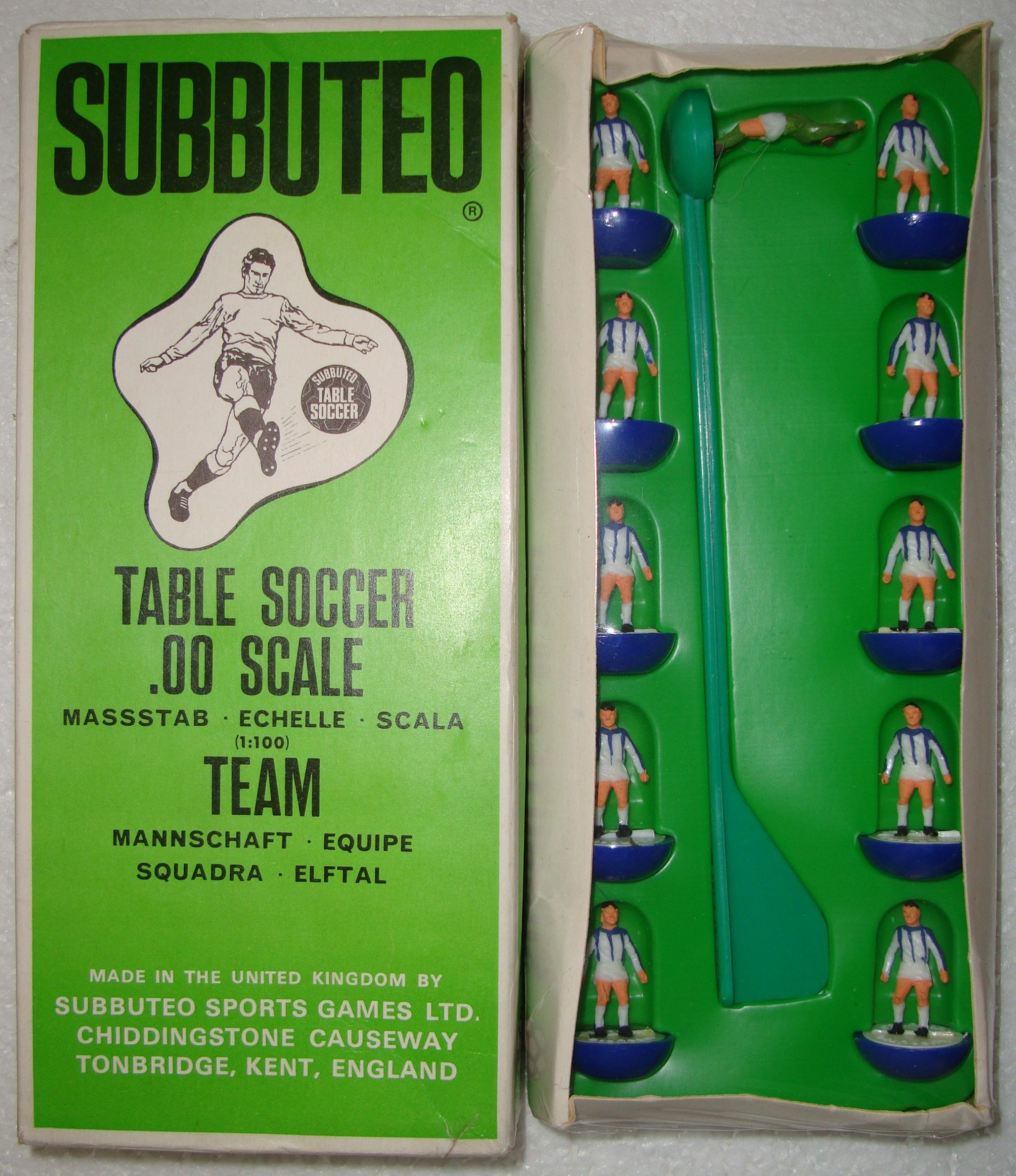 Subbuteo Heavyweight Team Ref.3 West Brom / Huddersfield ~ Late 1970's ...
