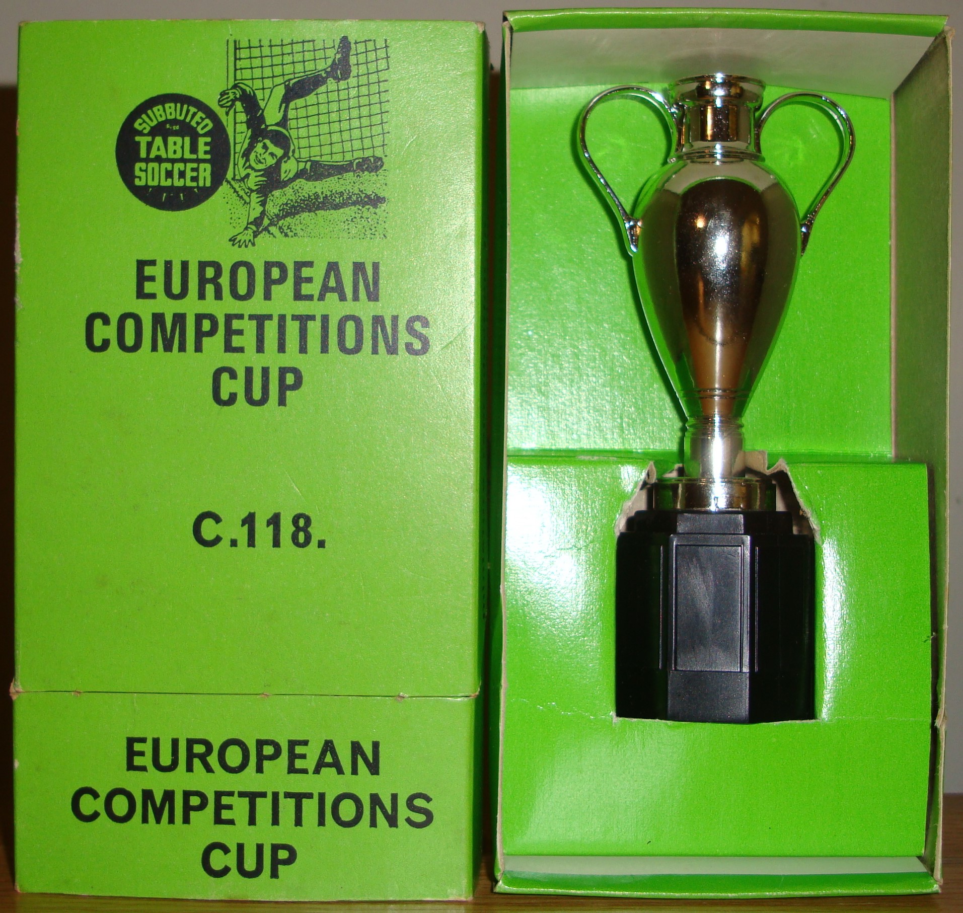 Subbuteo Ref.C118 European Competitions Cup ~ Late 1970's - Yesterdays Toys