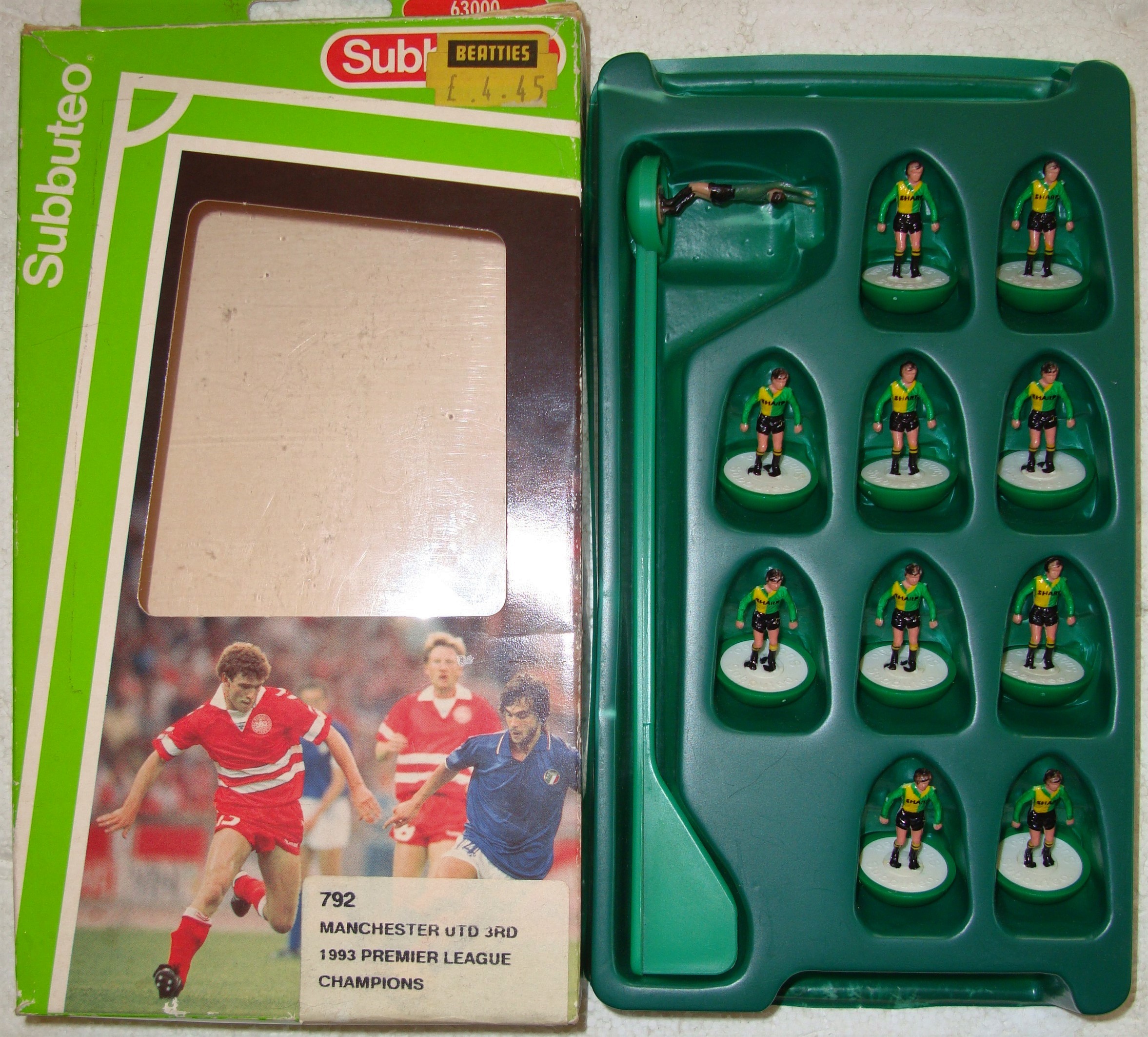 Subbuteo Lightweight Team Ref.792 Manchester United 3rd ~ 1994 ...