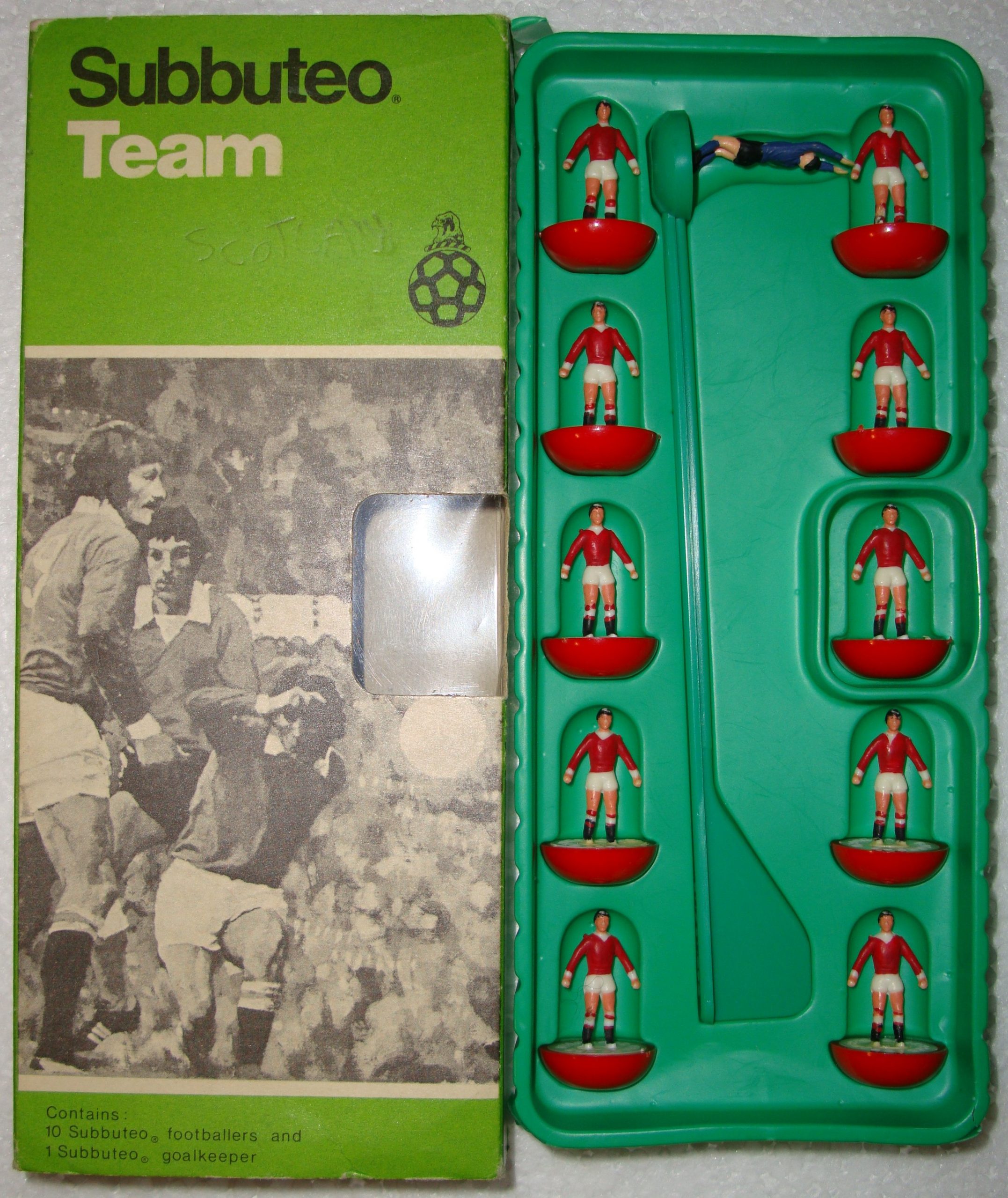 Subbuteo "Zombie" Team Ref.100 Manchester United ~ 1978-80 - Yesterdays ...
