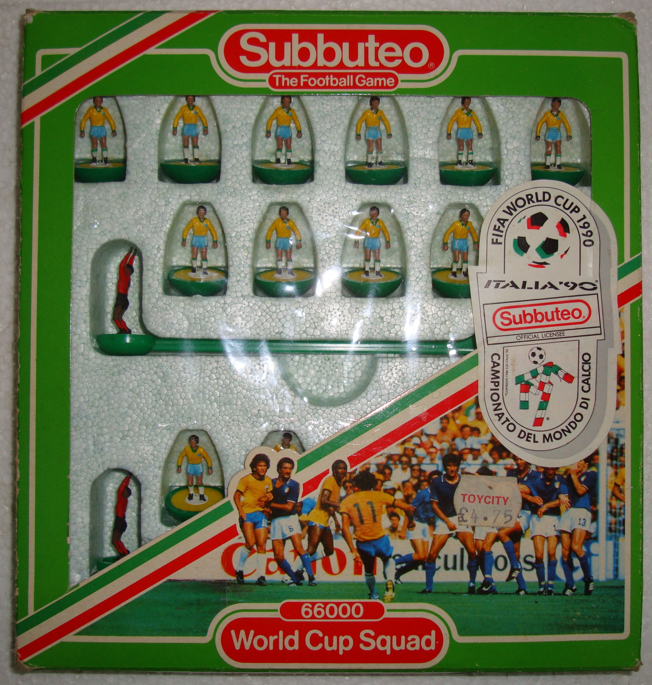 Subbuteo Lightweight Team Ref.410 World Cup Squad Brazil ~ 1990 ...