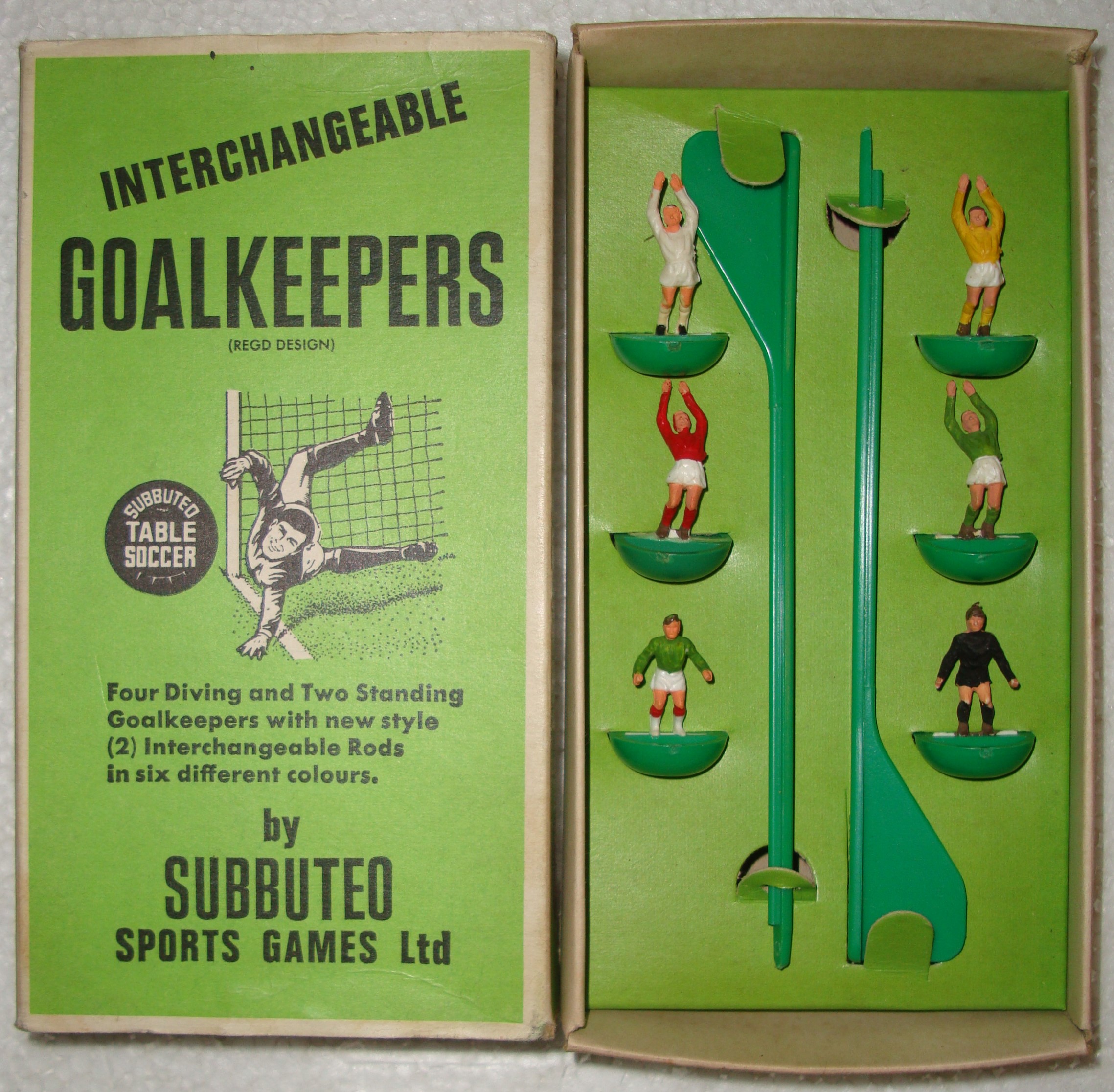 Subbuteo Ref.C.133 Interchangeable Goalkeepers Set ~ 1970's ...