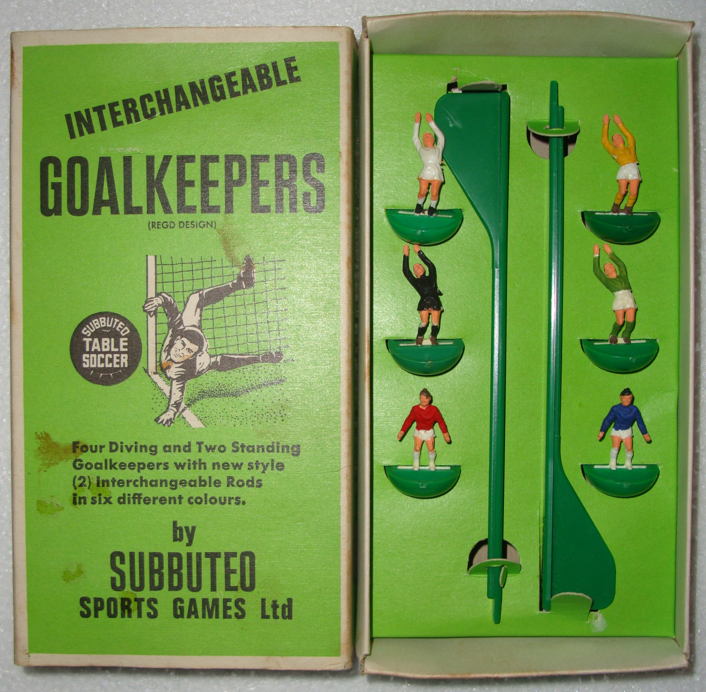 Subbuteo Ref.C.133 Interchangeable Goalkeepers Set ~ 1970's ...