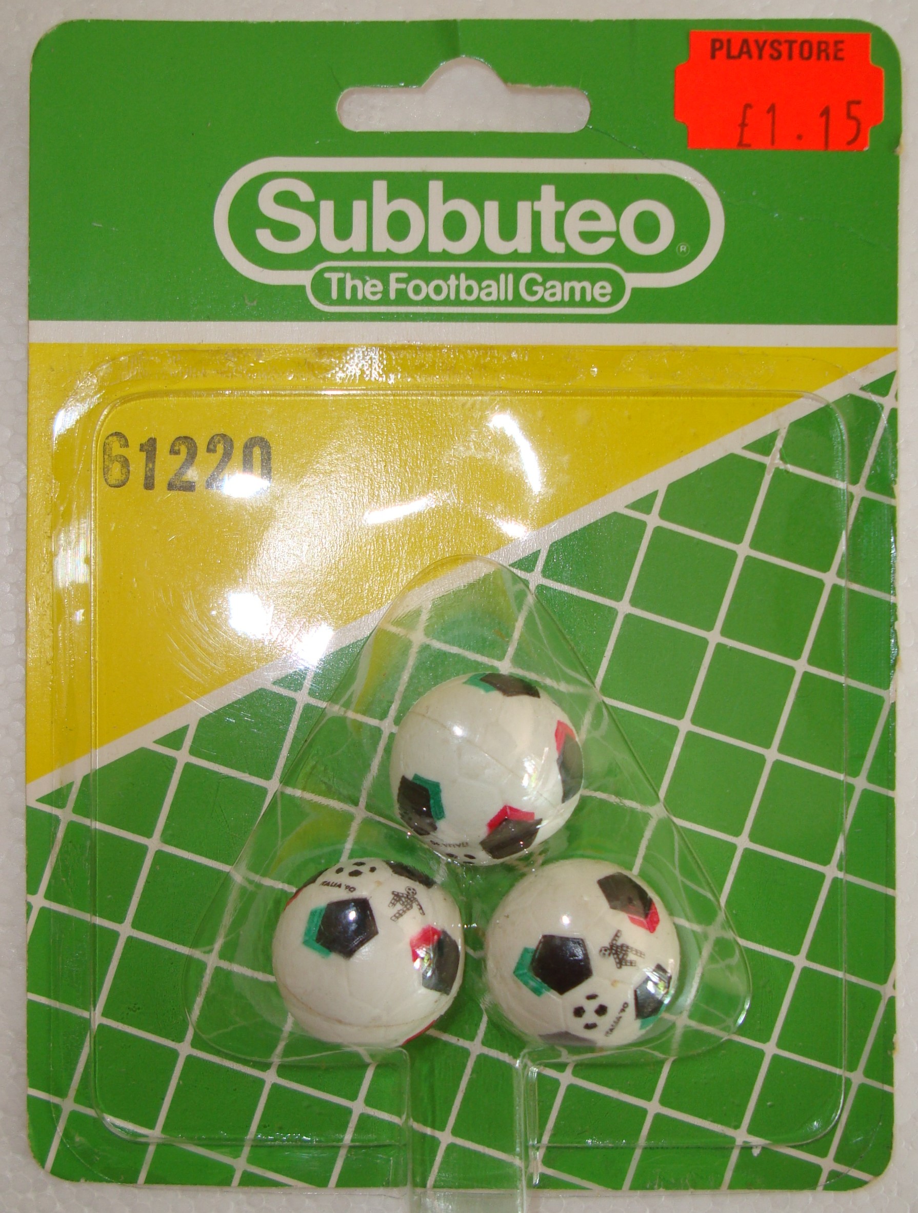 Subbuteo Ref.61220 3 x Italia '90 Balls #1 - Yesterdays Toys